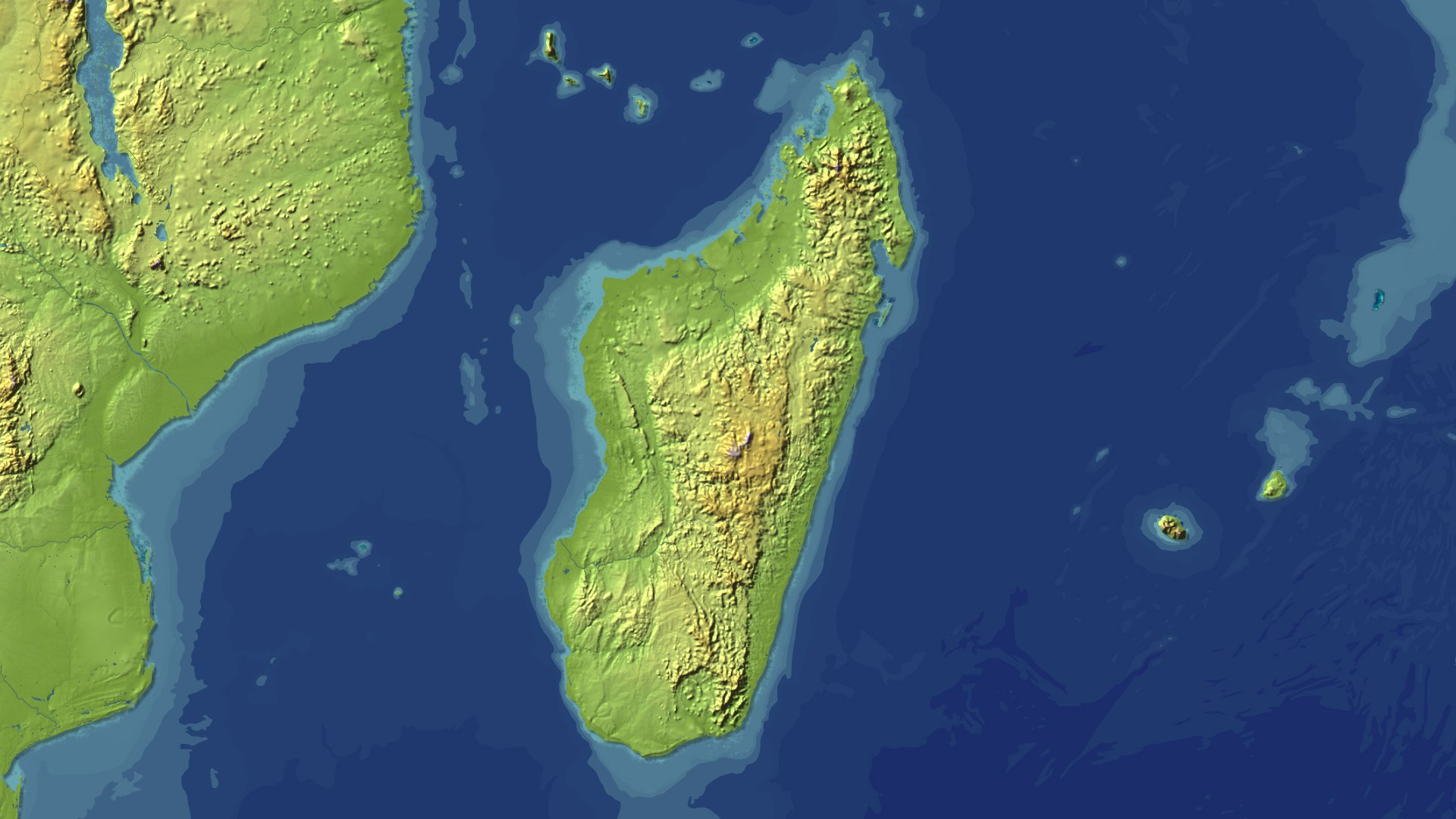 Madagascar Maps 3d Model