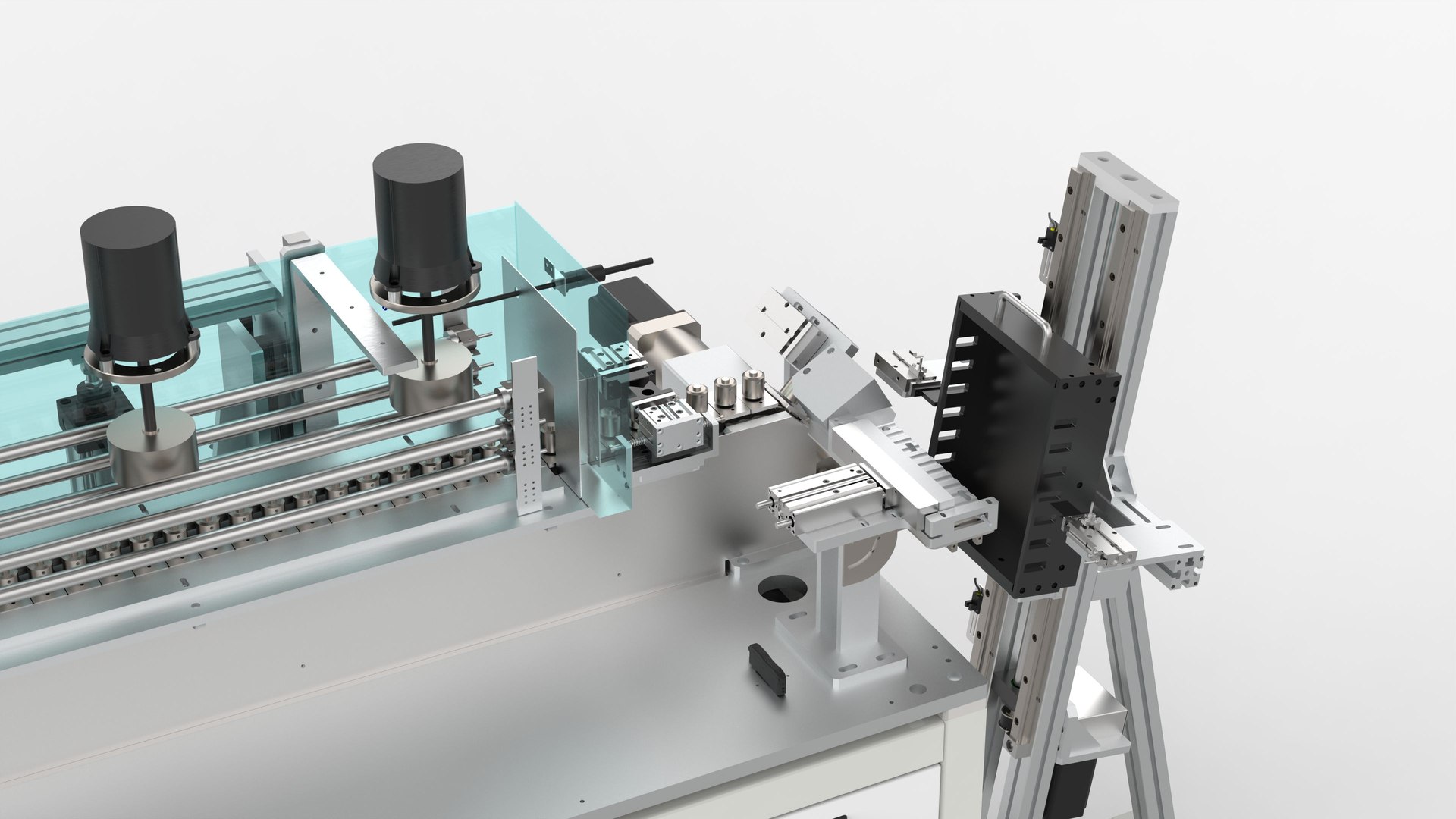 3D Automatic Cylindrical Lithium Battery Sleeve Labeling Machine Model ...