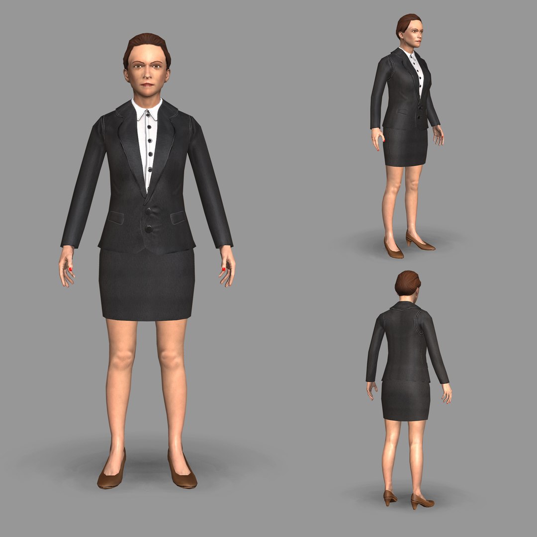 Boss lady model - TurboSquid 1286423