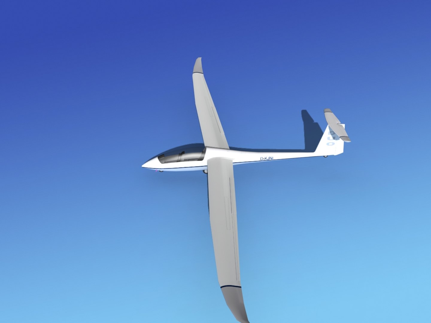 Discus Duo Sailplane Plane 3d Max