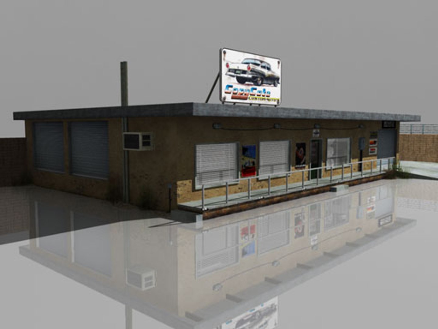 3d Model Custom Auto Shop