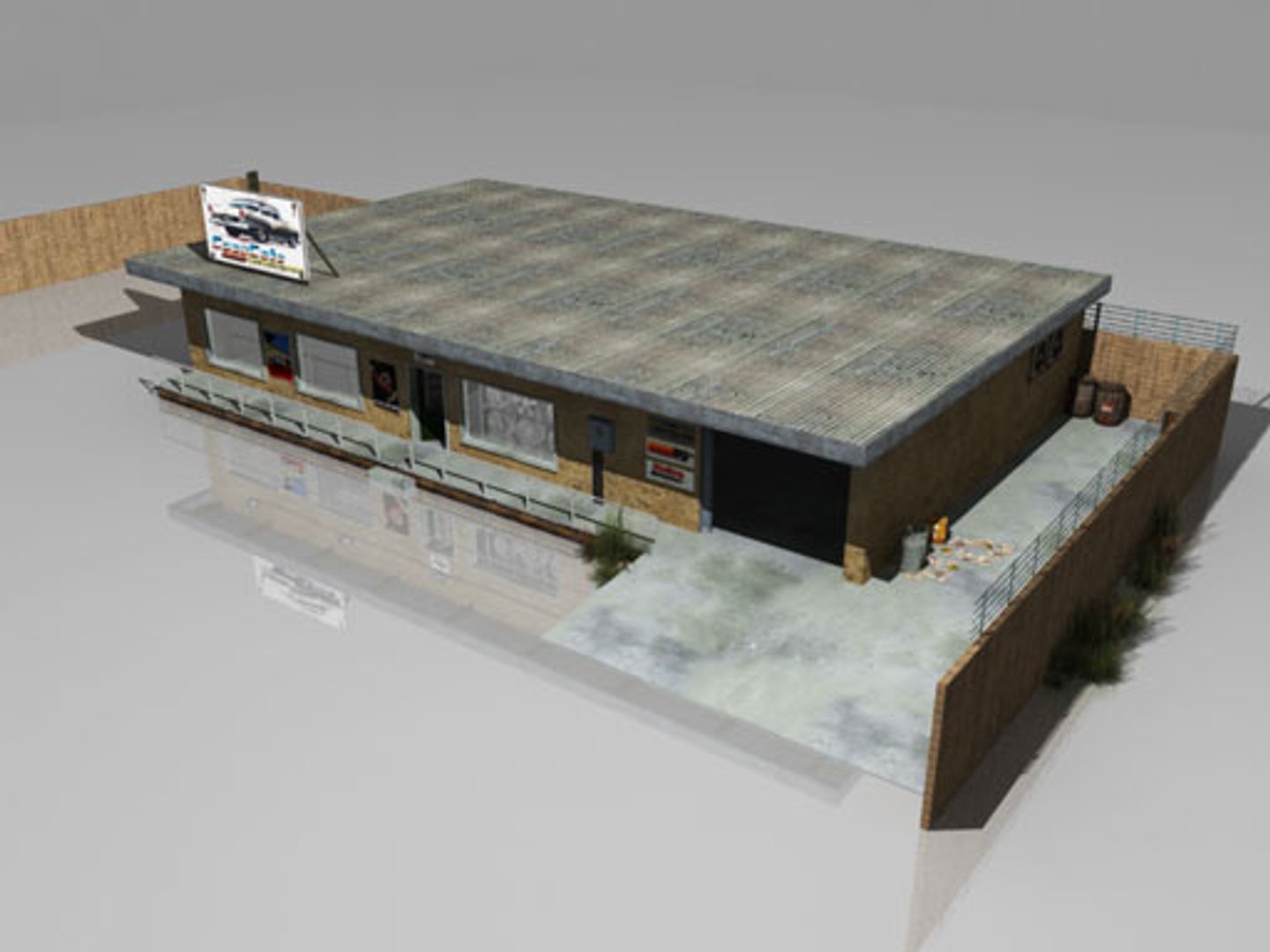 3d Model Custom Auto Shop