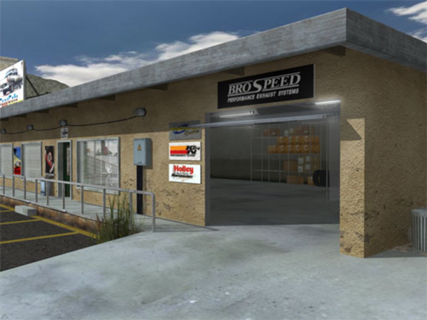 3d Model Custom Auto Shop