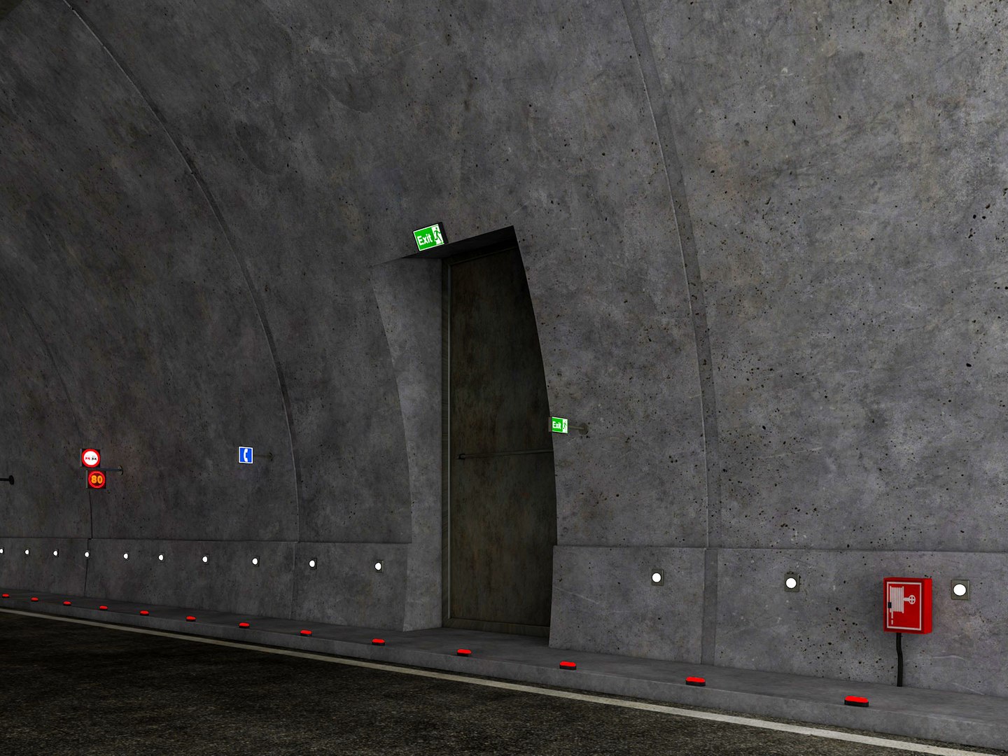 3D Road Tunnel Model - TurboSquid 2126528