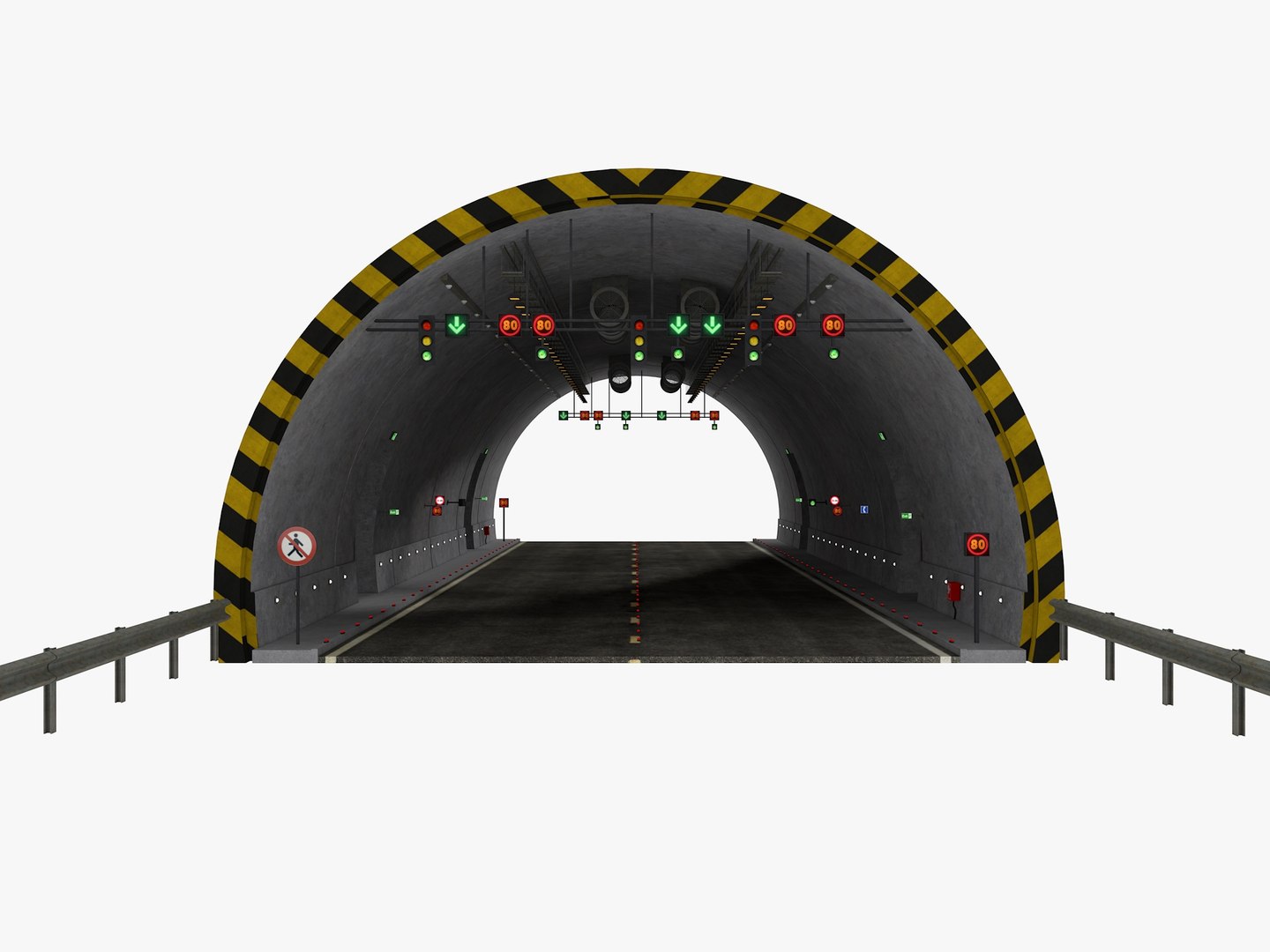 3D Road Tunnel Model - TurboSquid 2126528