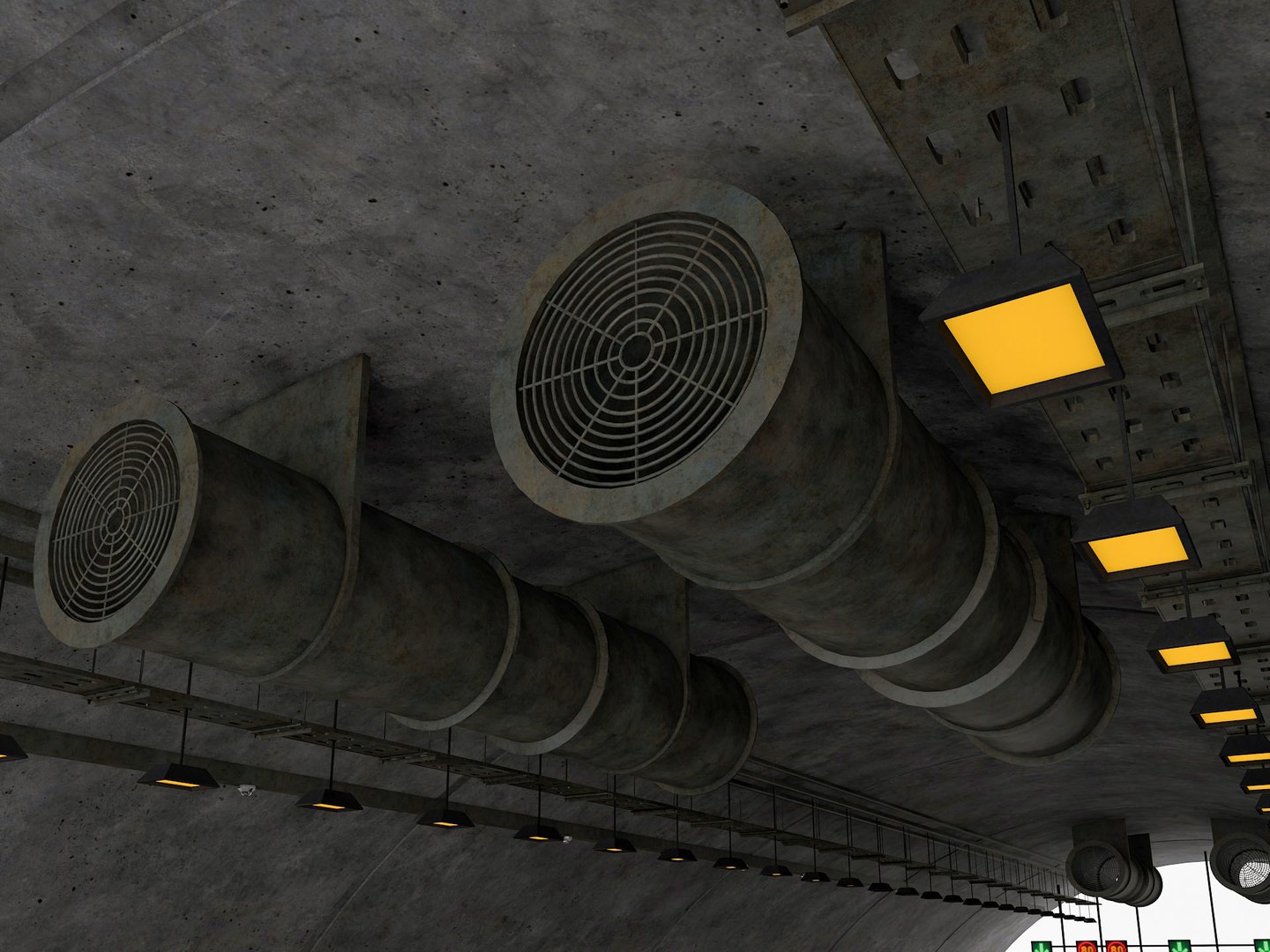 3D Road Tunnel Model - TurboSquid 2126528