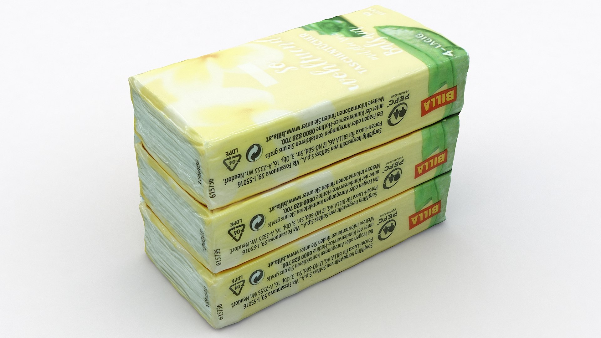 3D model handkerchief packages advertising - TurboSquid 1494469