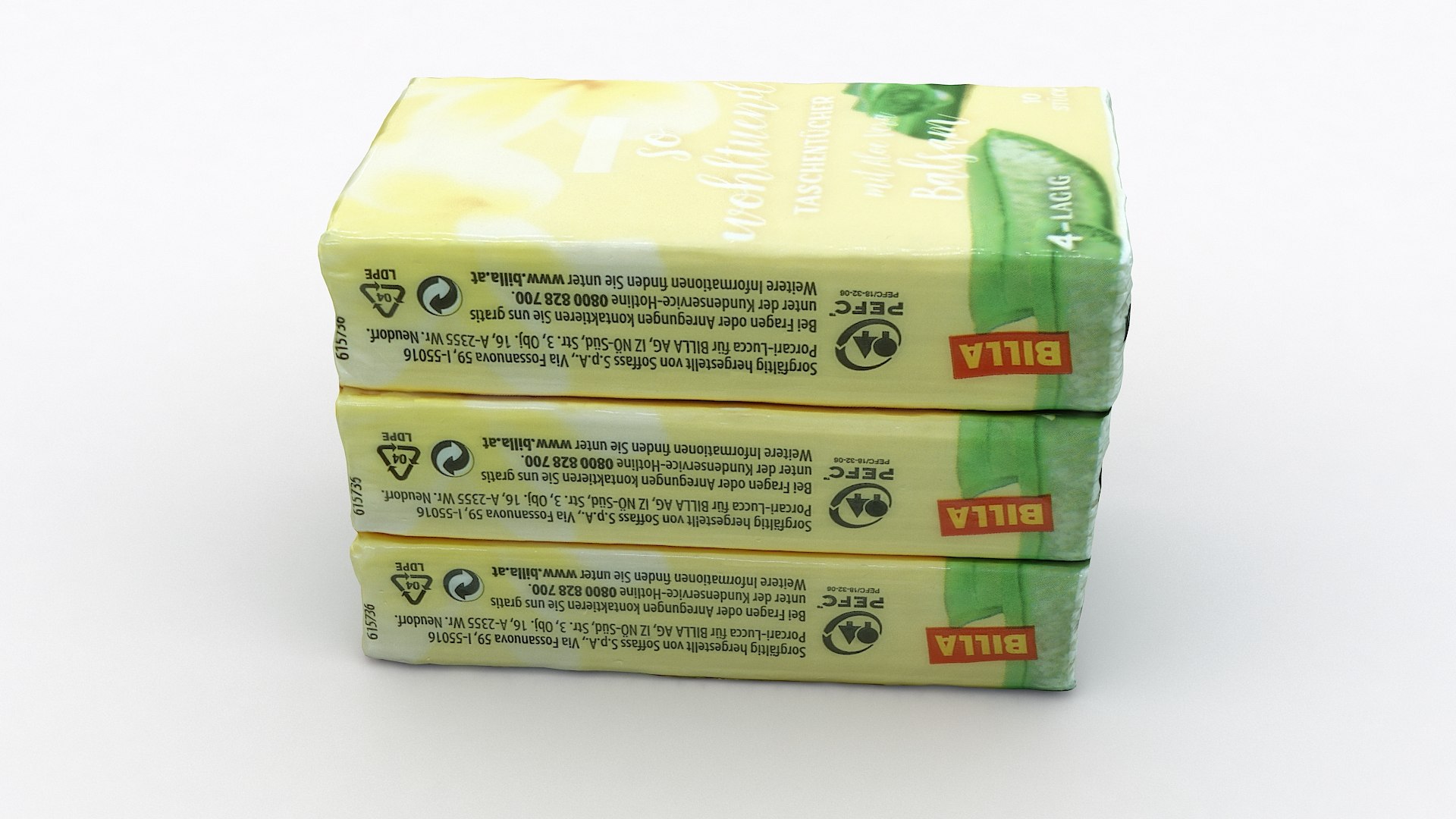 3D model handkerchief packages advertising - TurboSquid 1494469