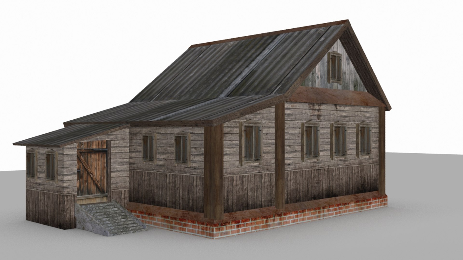 3ds Max Rustic Old House