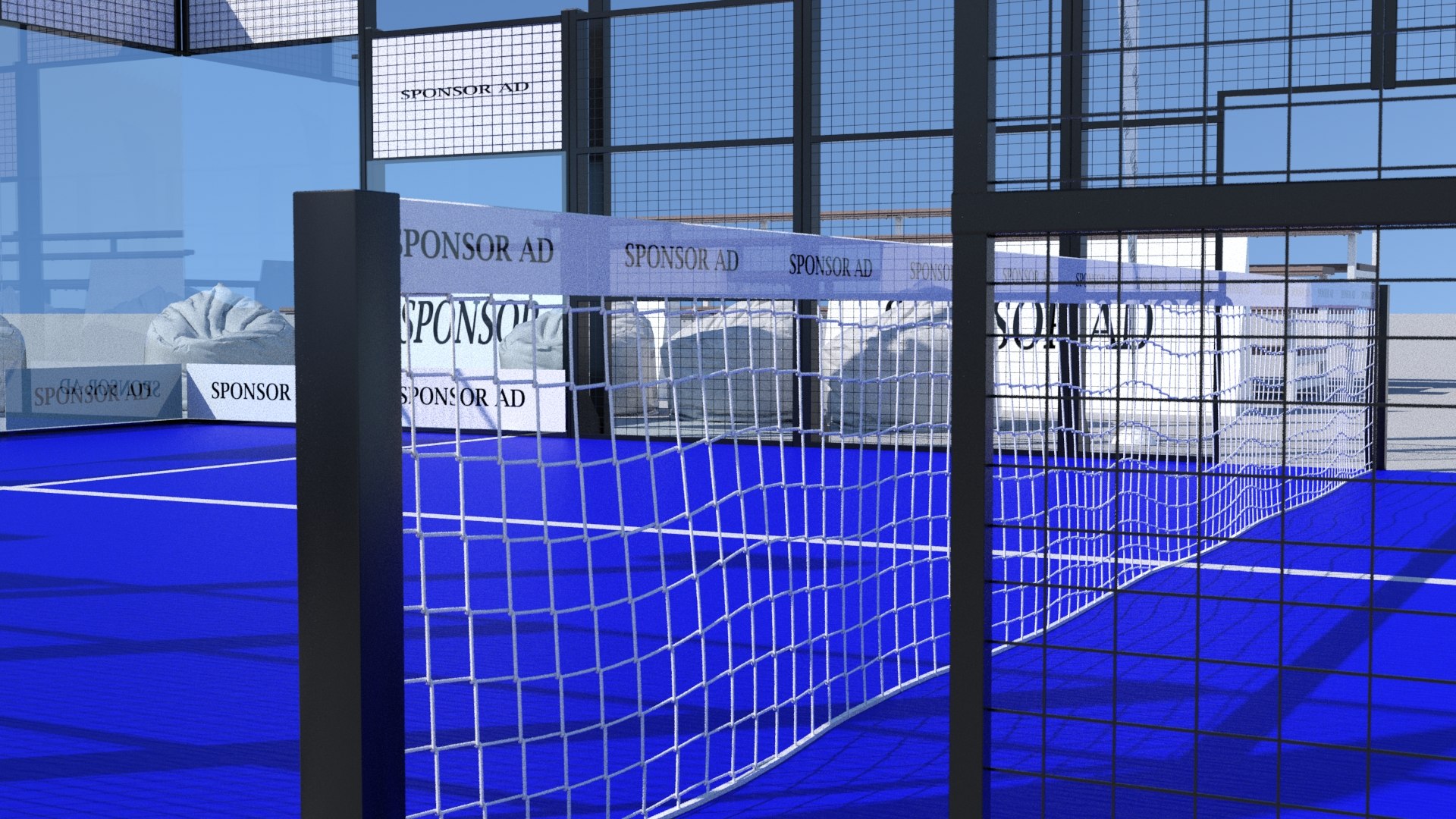3D Panoramic Padel Court - TurboSquid 1817047