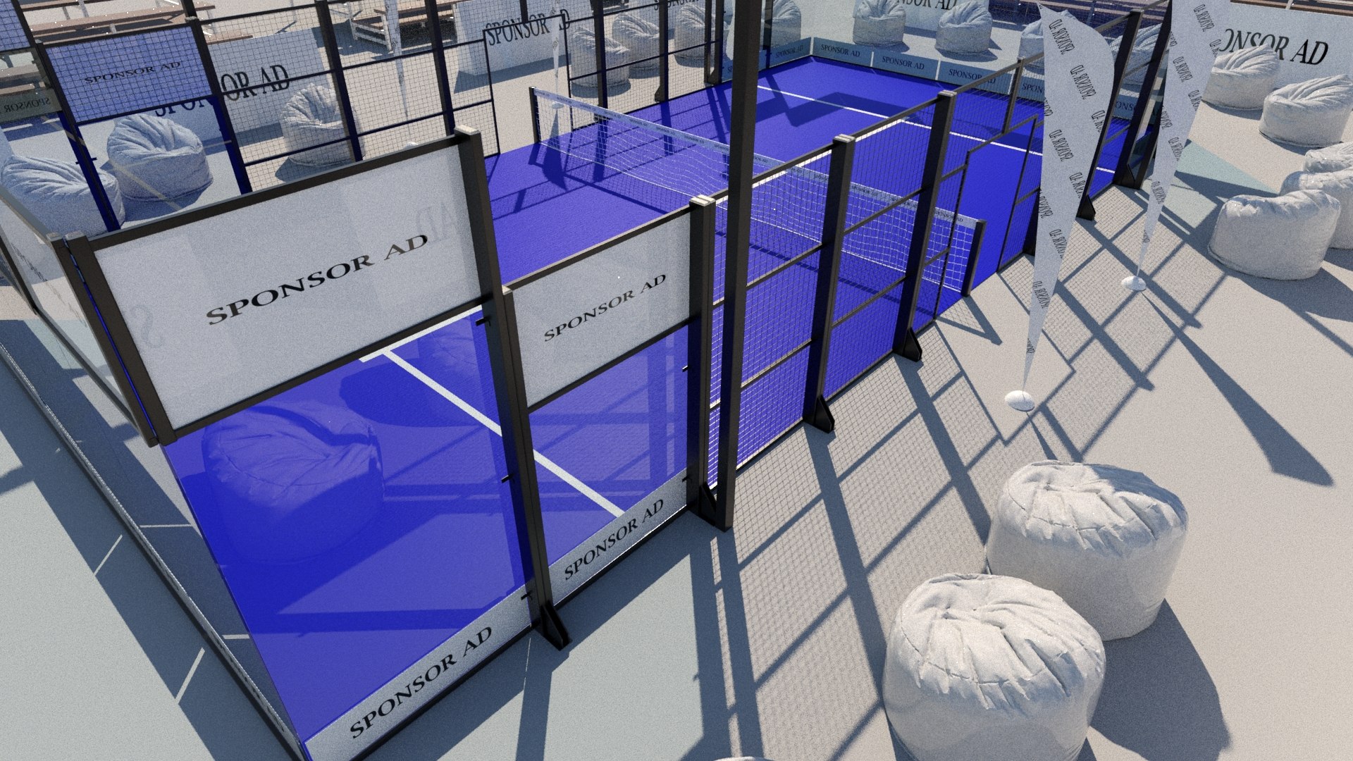 3D Panoramic Padel Court - TurboSquid 1817047