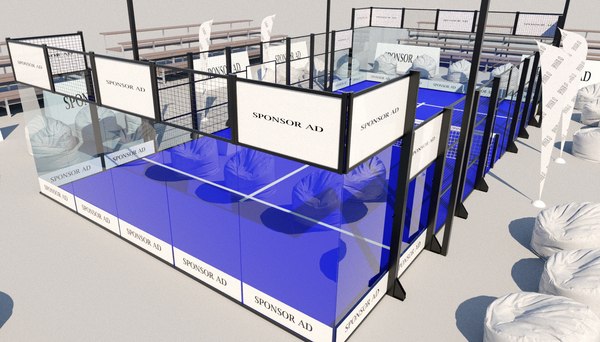 padel court 3d model