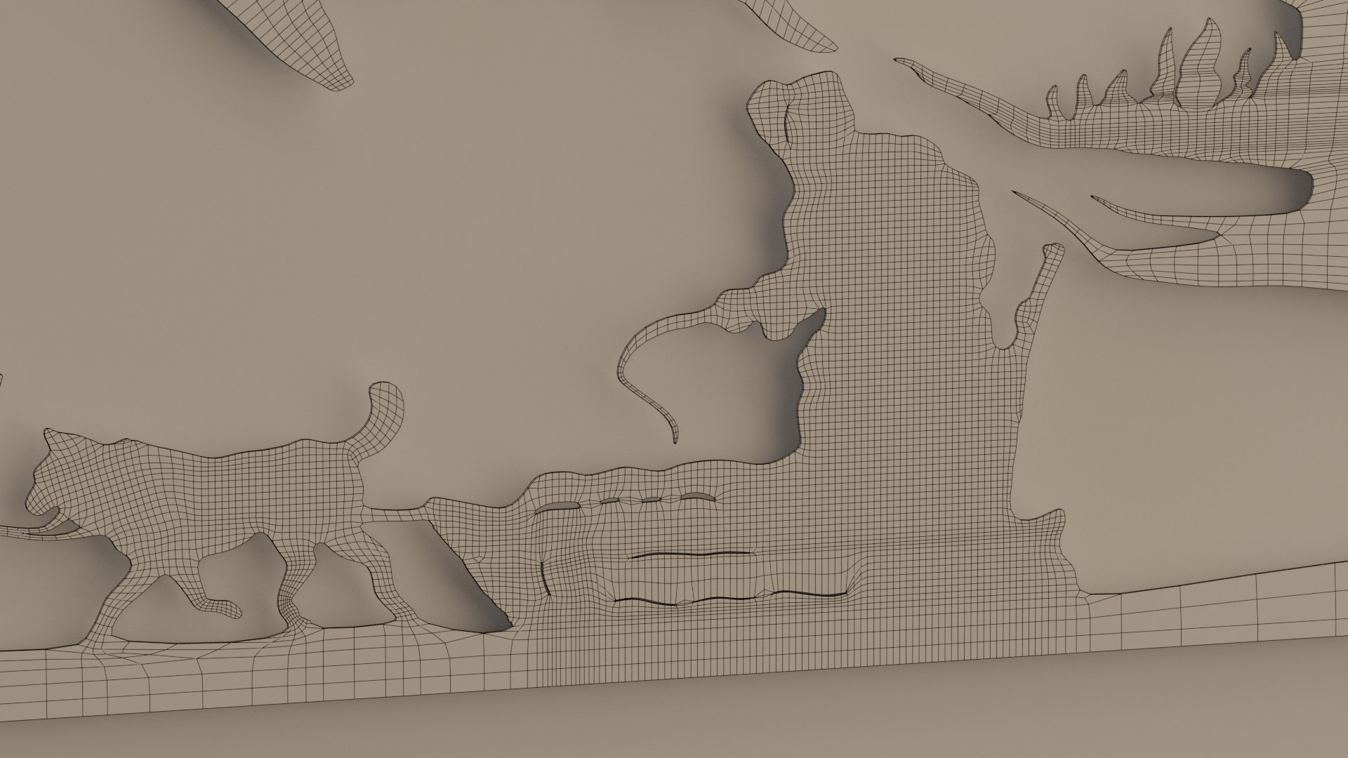 Metal Wall Art Dog Team 3D Model - TurboSquid 1844427