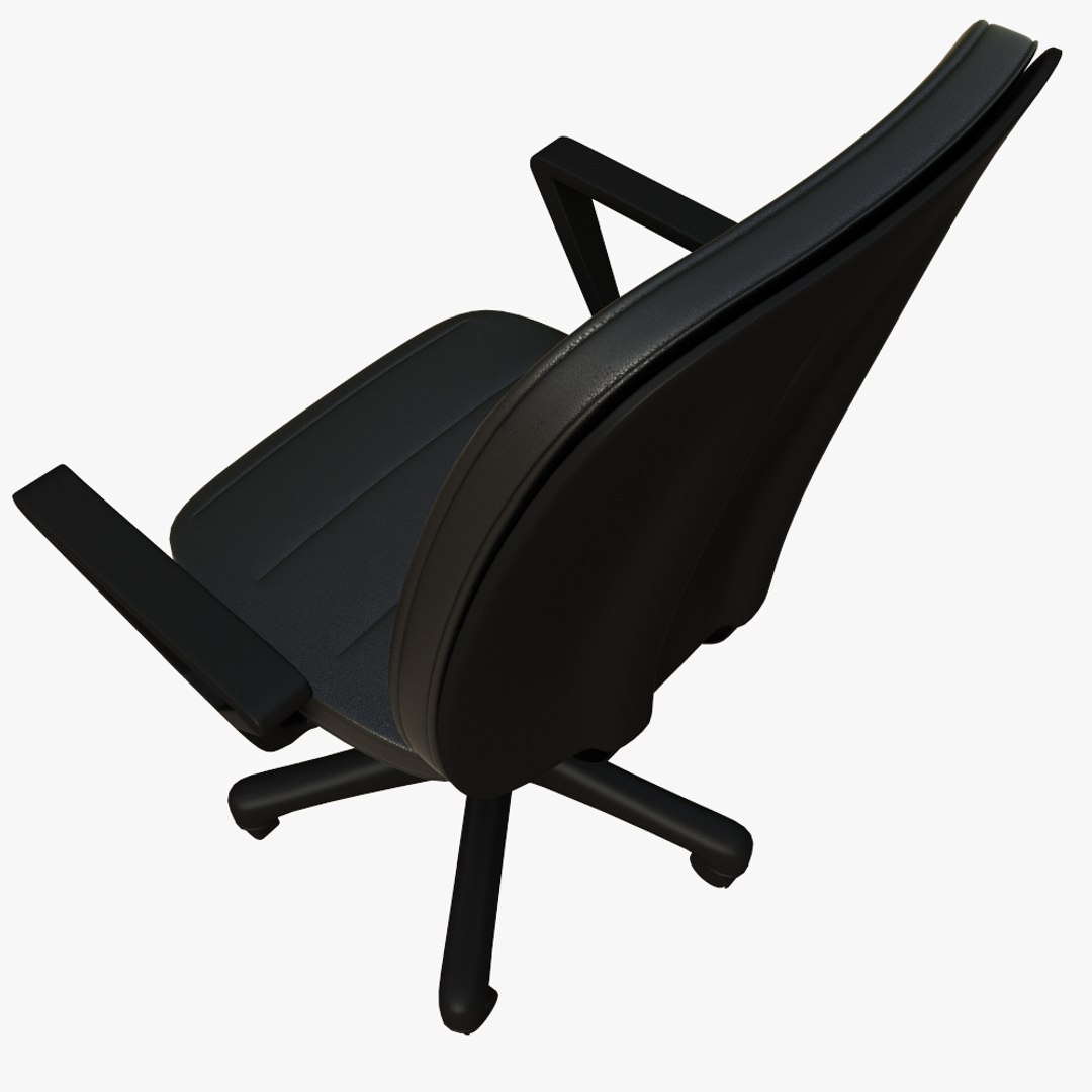 3d model of conference table chair
