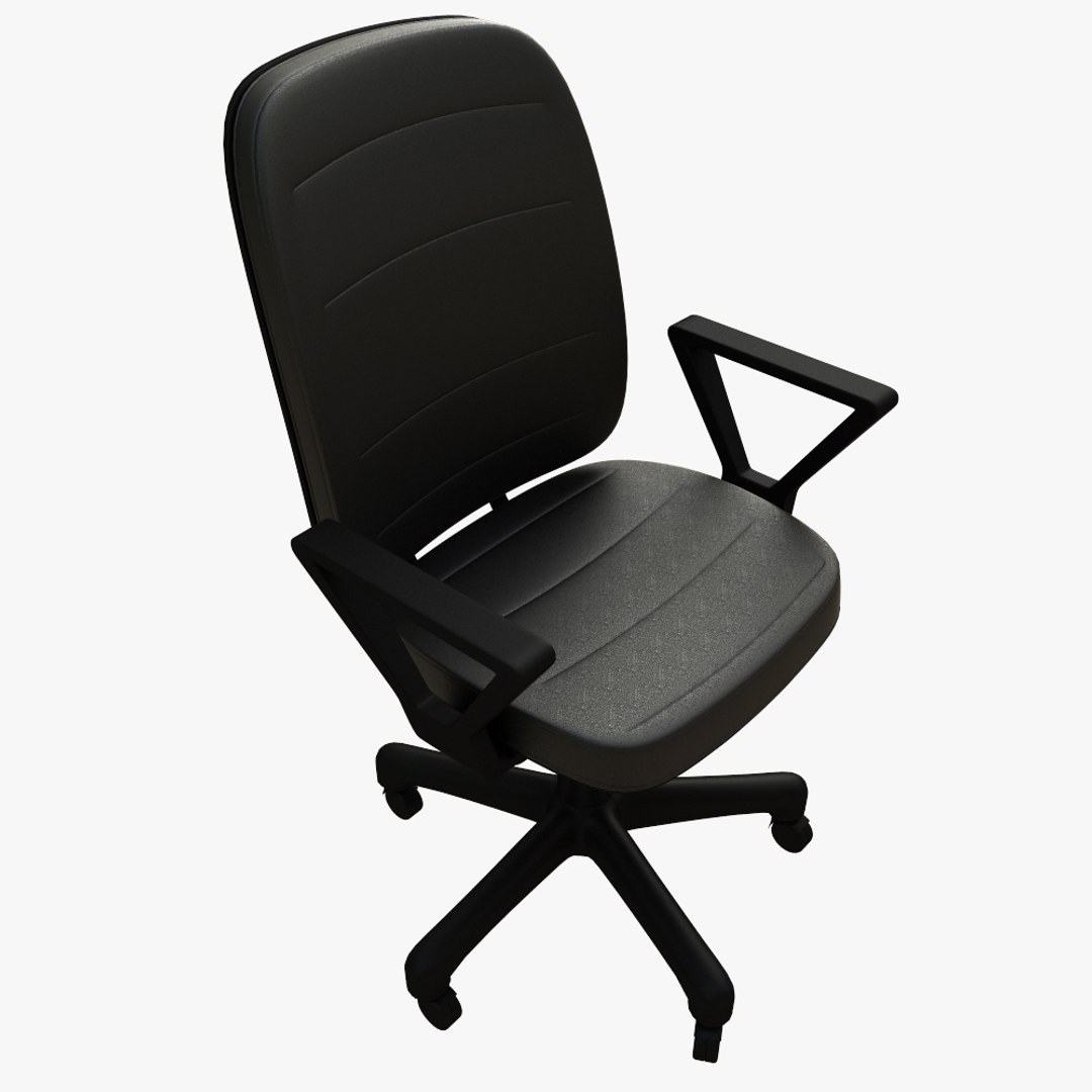 3d model of conference table chair