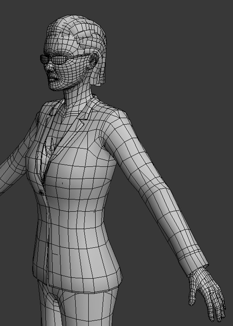 3d Model Female Character