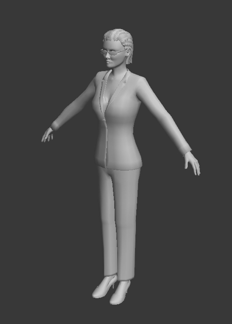 3d Model Female Character