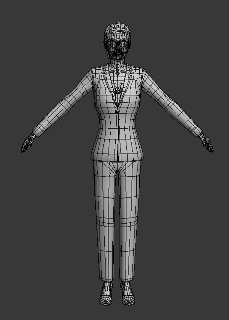 3d Model Female Character