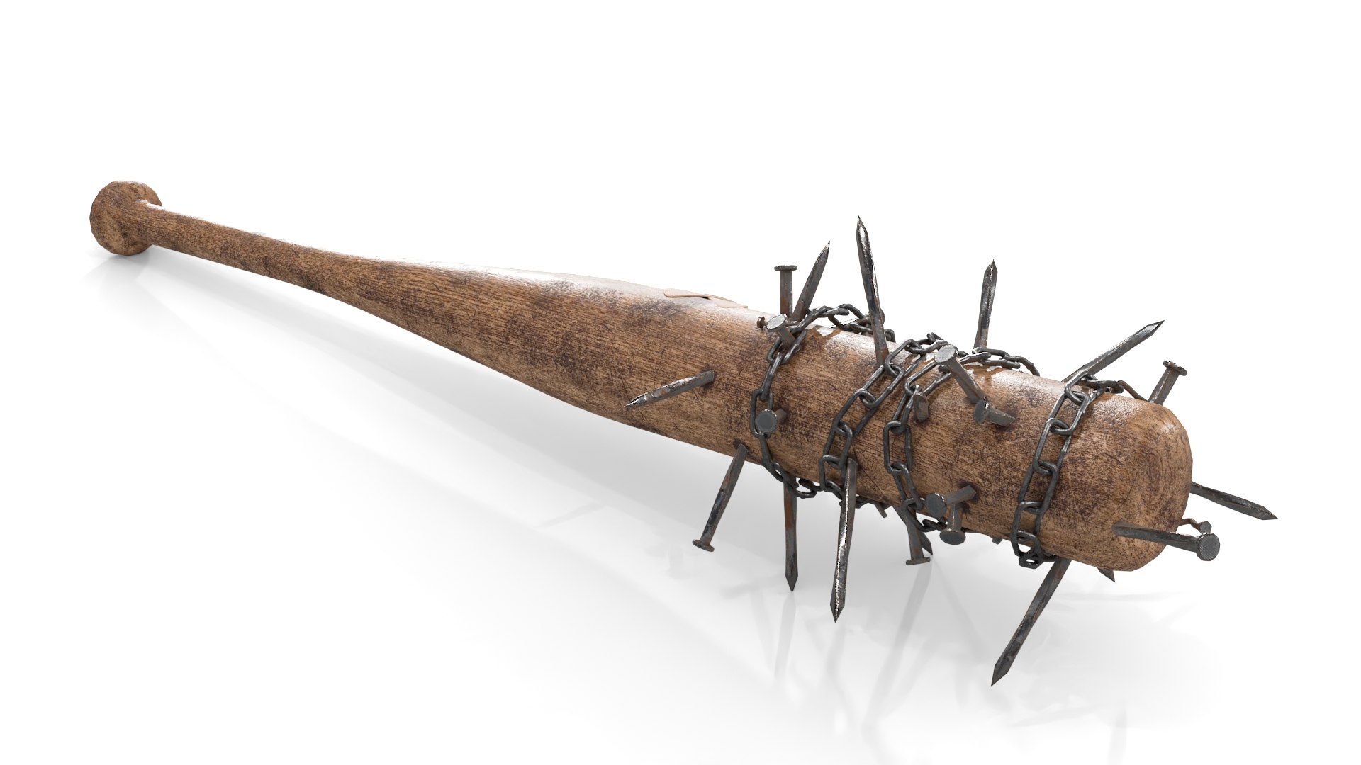 3D Baseball Bat With Nails - TurboSquid 1733687