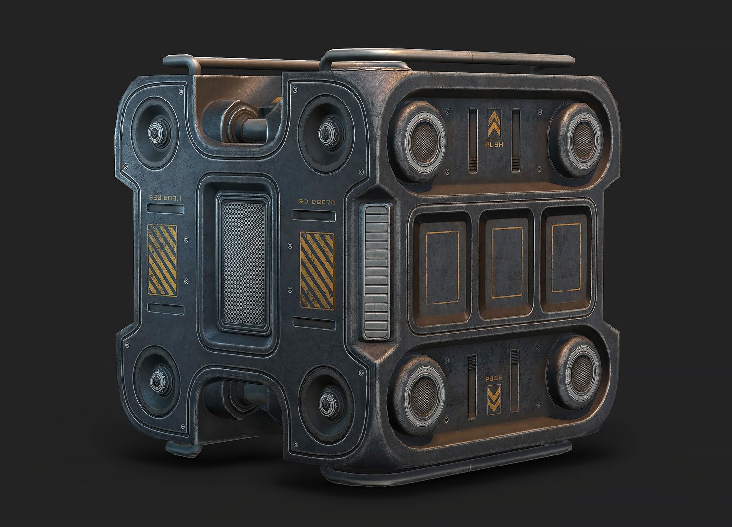 Sci Fi Box 3D Model - TurboSquid 1338346