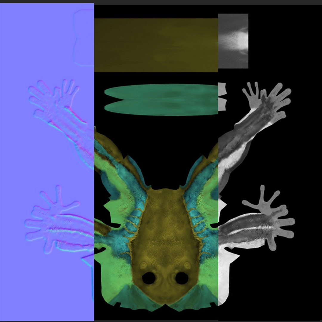 3D Frog Life Cycle Stages Rigged For Max And Unity - TurboSquid 2000226