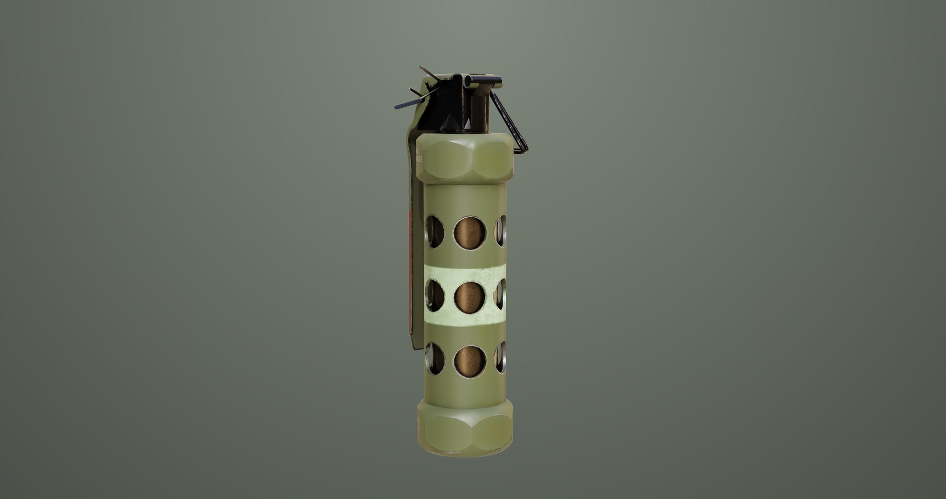 Smoke And Flash Grenades Single Mat All PBR Unity UE Textures 3D Model ...