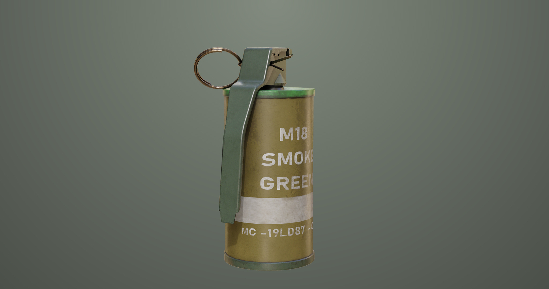 Smoke And Flash Grenades Single Mat All PBR Unity UE Textures 3D Model ...