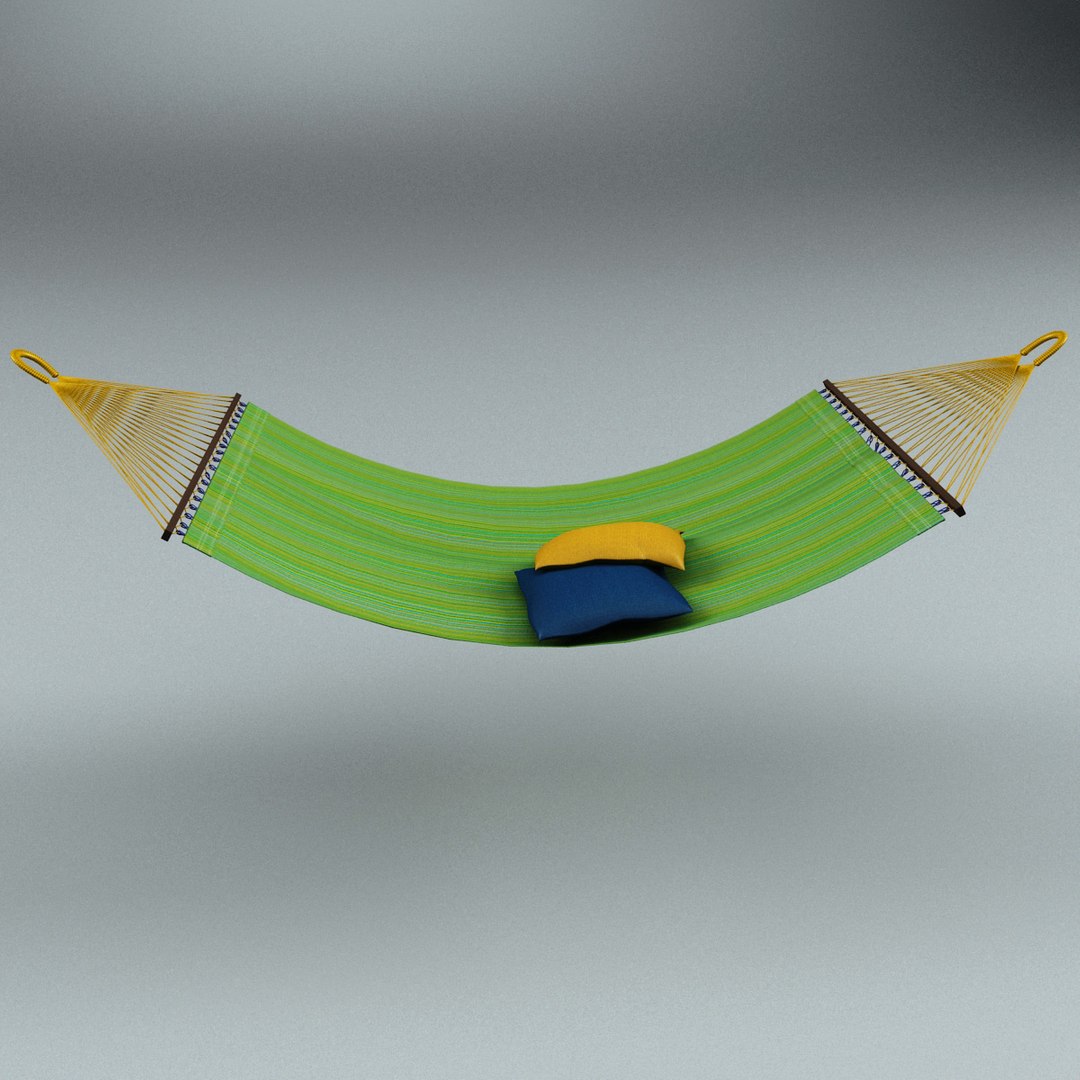 3d Model Hammock Green