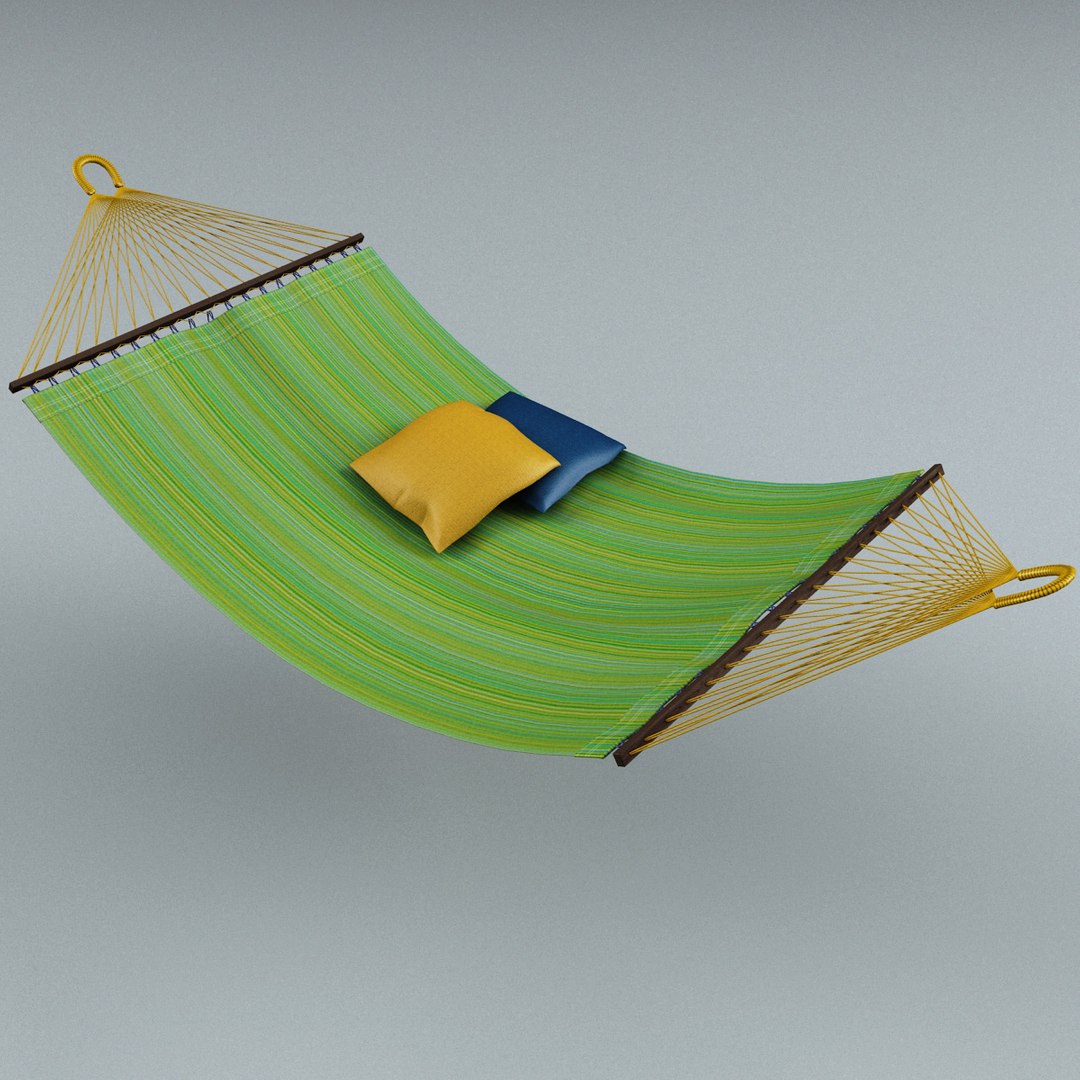3d Model Hammock Green