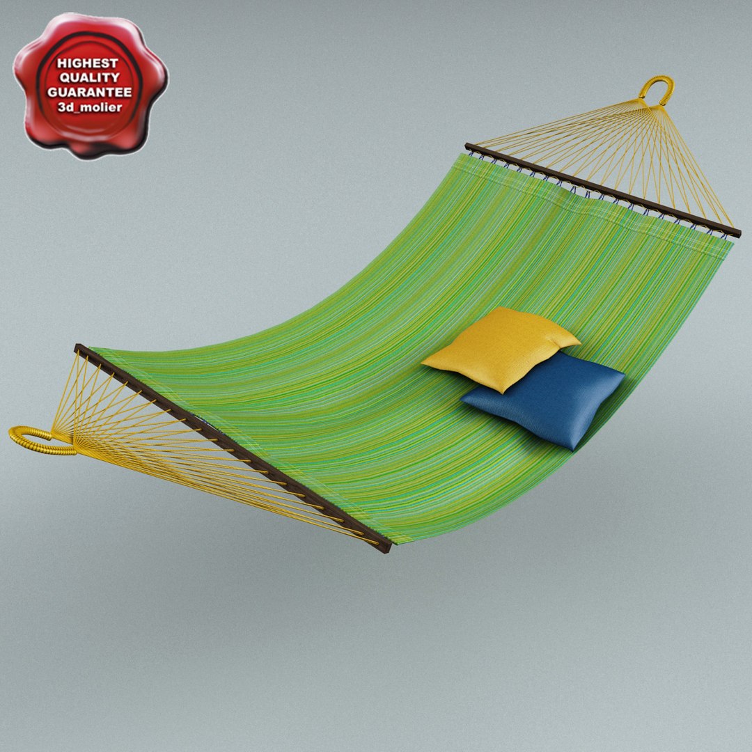 3d Model Hammock Green