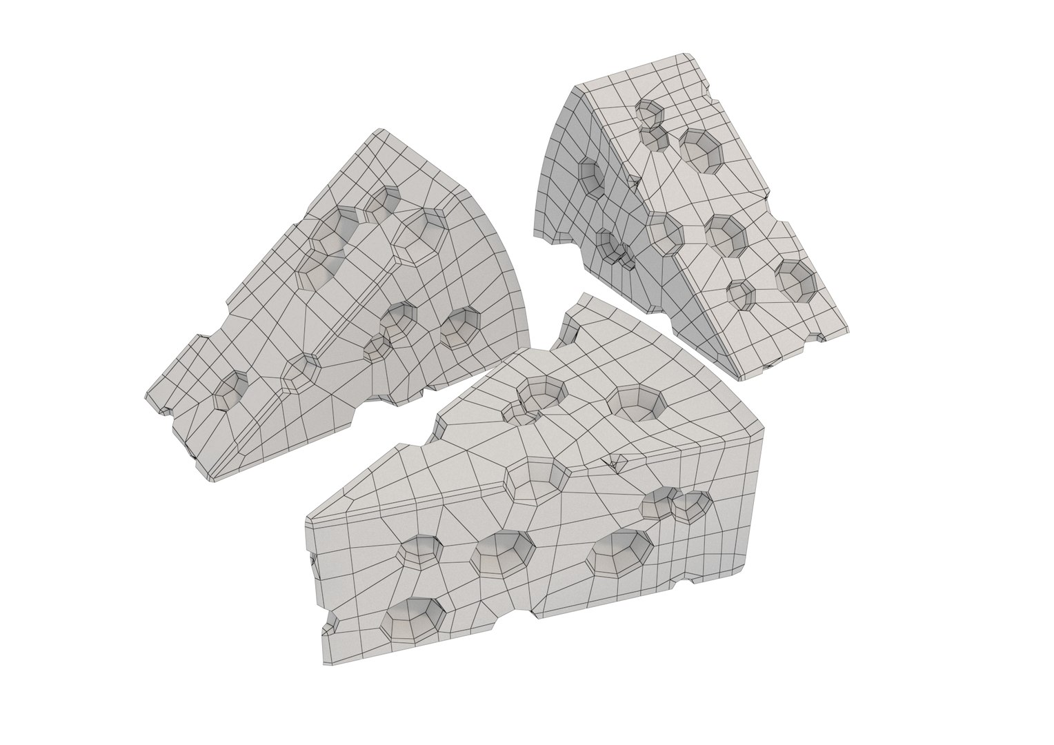 Cheese Triangle Model - TurboSquid 1689426