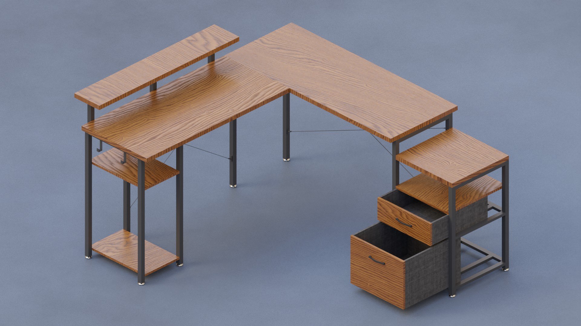 3D Desk Table - TurboSquid 2215883