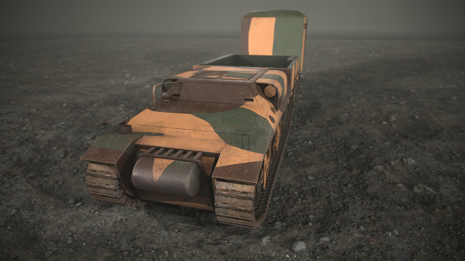 3D lorraine 37l tank model - TurboSquid 1618517