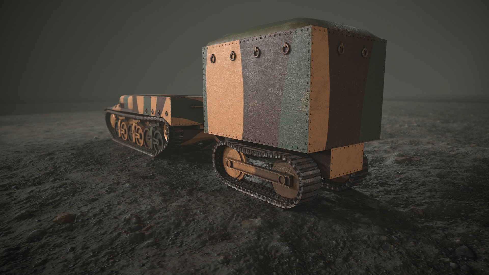 3D lorraine 37l tank model - TurboSquid 1618517