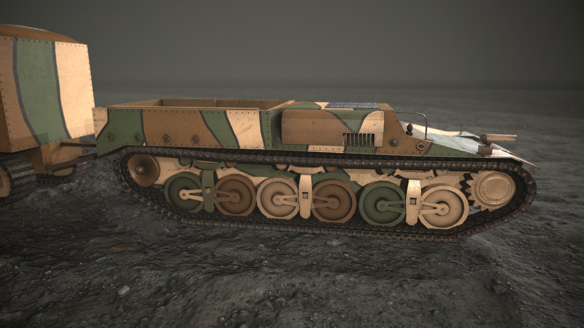 3D lorraine 37l tank model - TurboSquid 1618517
