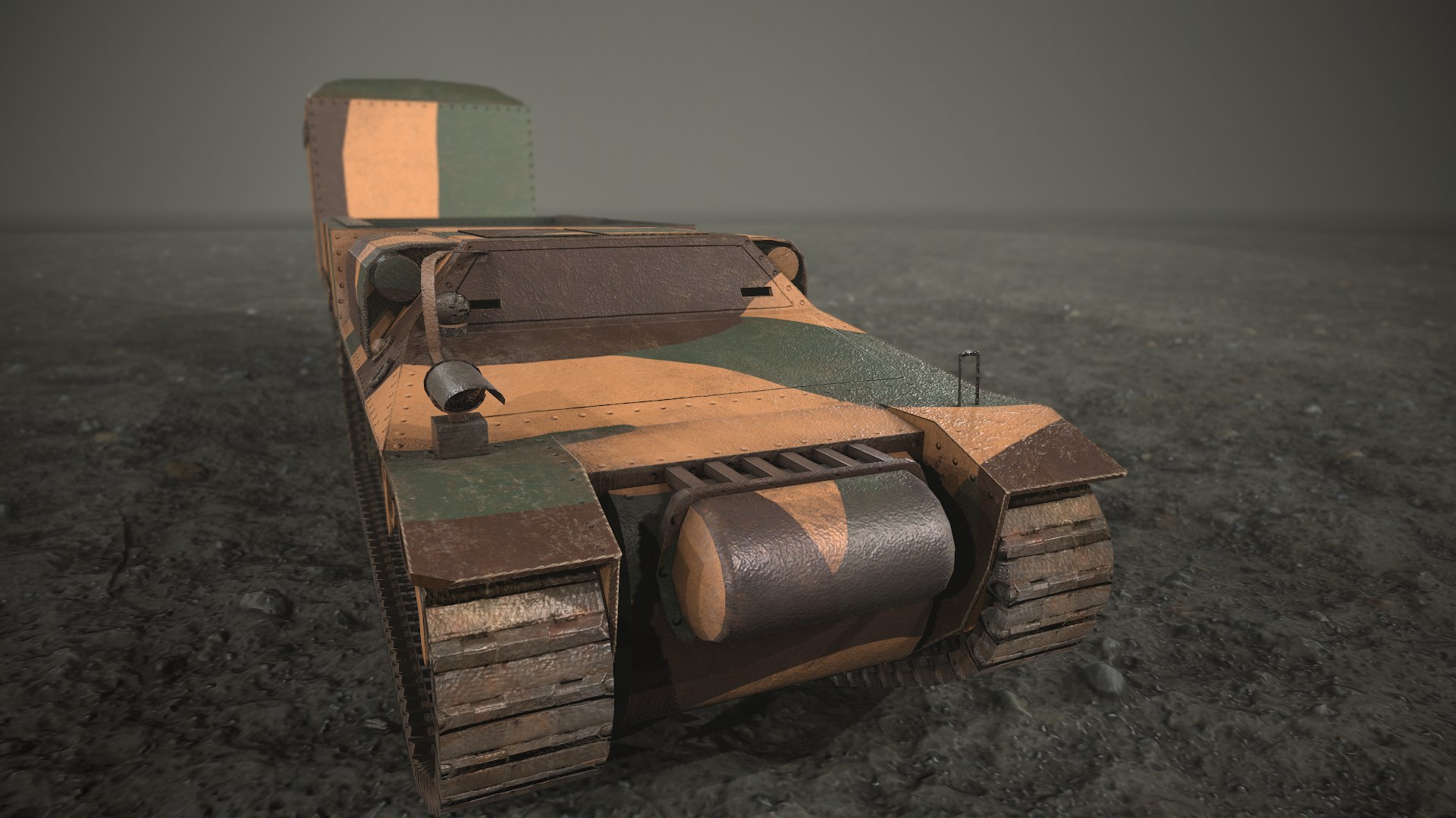 3D lorraine 37l tank model - TurboSquid 1618517