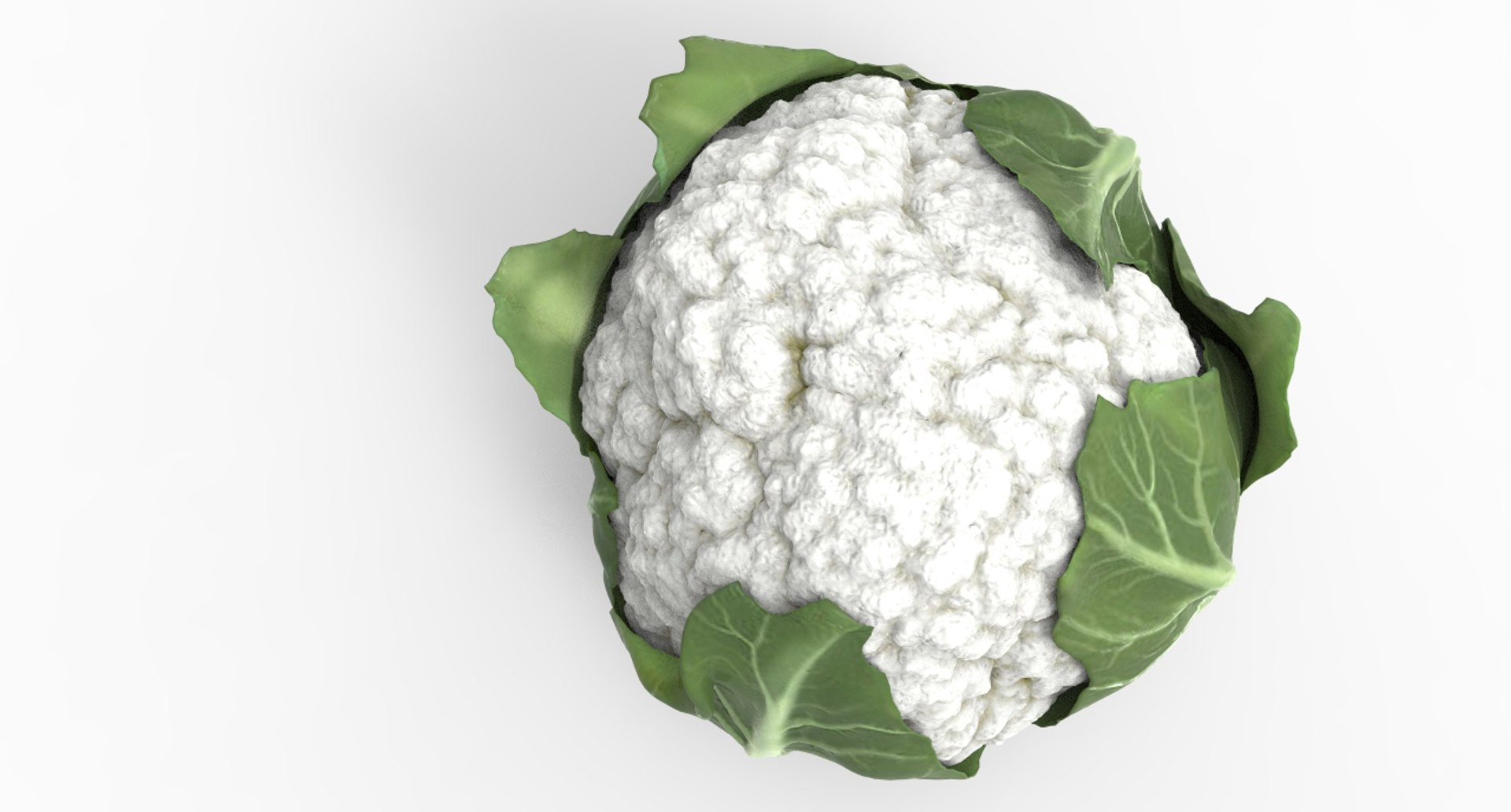 Cauliflower Food Vegetable 3D Model - TurboSquid 1563561