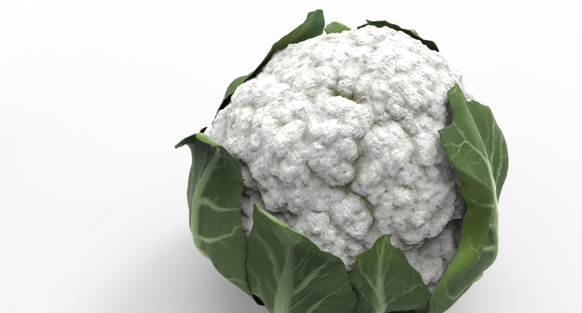 Cauliflower Food Vegetable 3D Model - TurboSquid 1563561