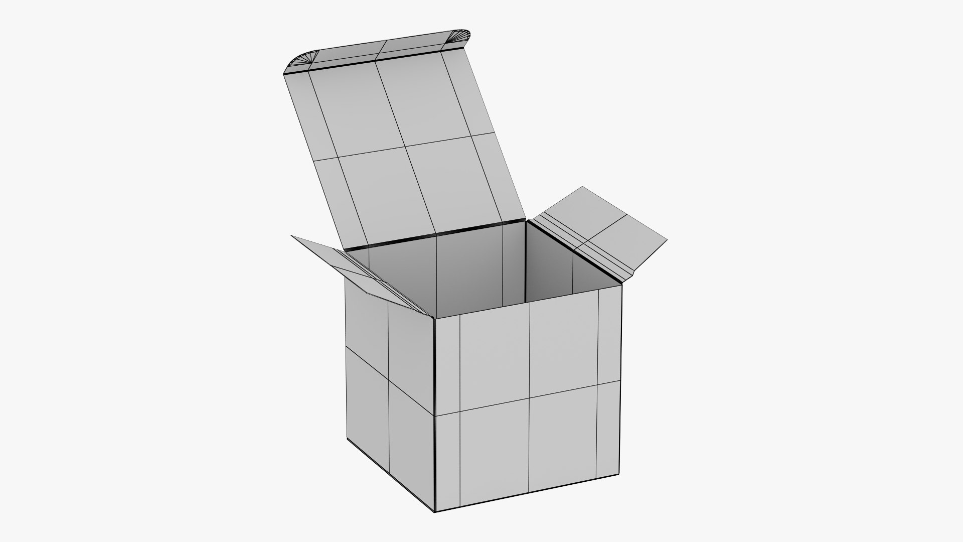 3D Open Packaging Box model - TurboSquid 2042591