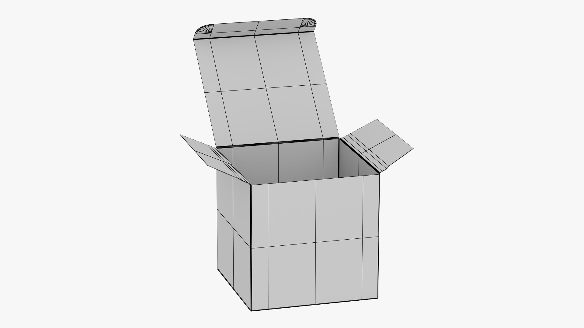 3D Open Packaging Box model - TurboSquid 2042591