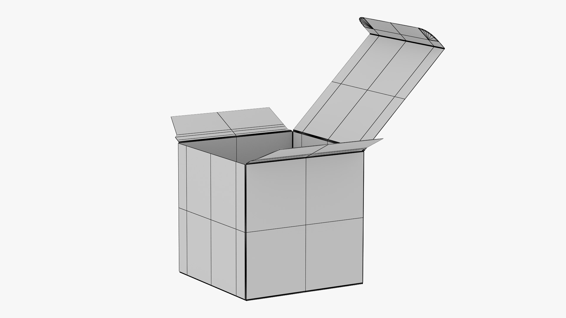 3D Open Packaging Box model - TurboSquid 2042591