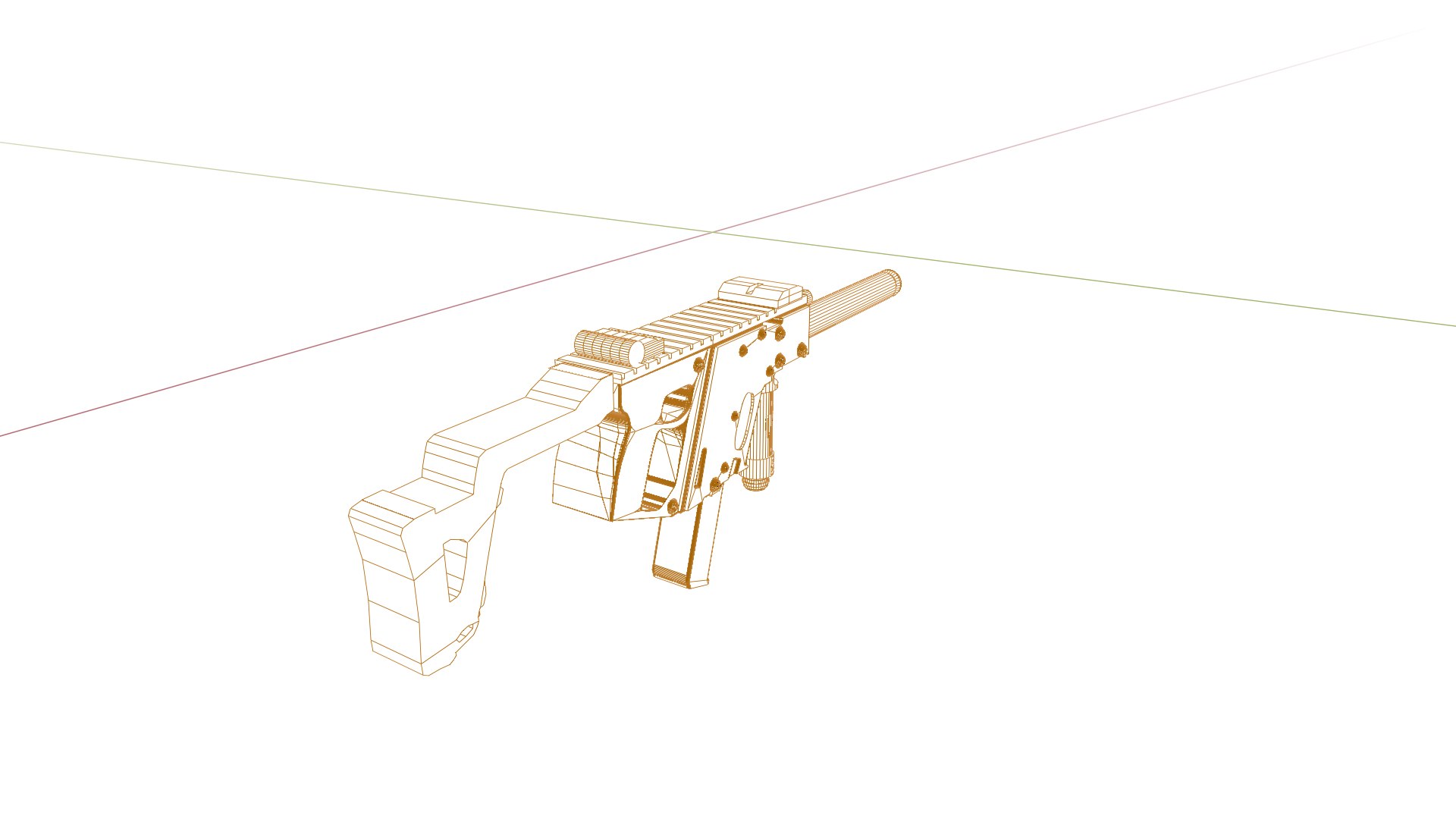 3D Vector Machine Gun Model - TurboSquid 2289107