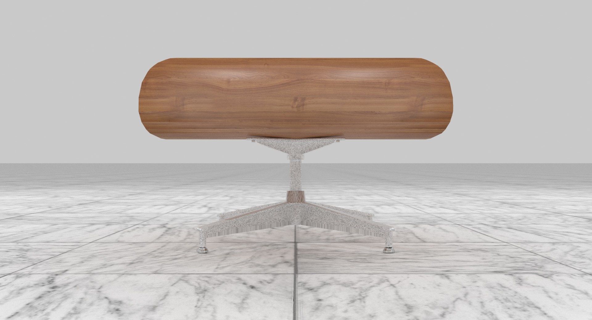 Eames Ottoman Wooden Leather 3D Model - TurboSquid 1698438