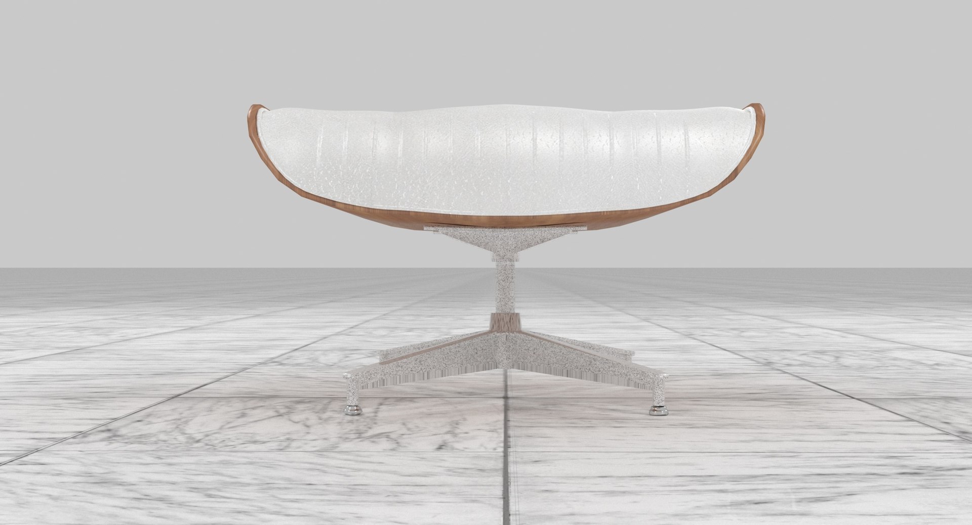 Eames Ottoman Wooden Leather 3D Model - TurboSquid 1698438