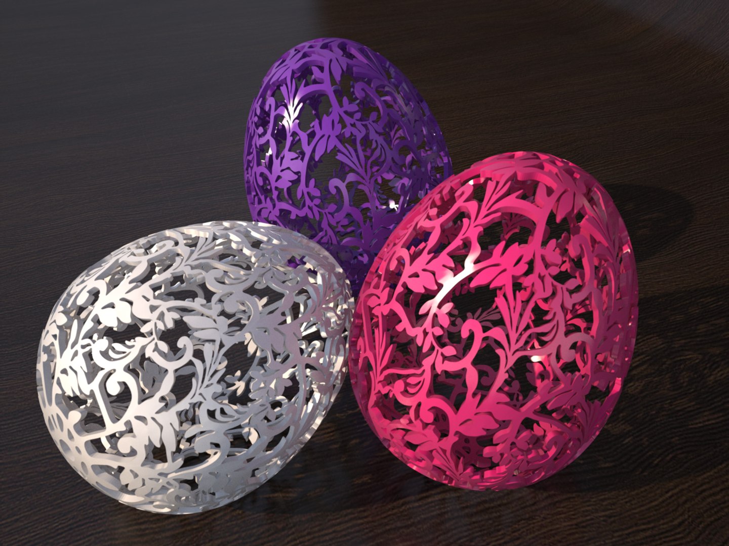 3d Open Egg Ornamental Easter
