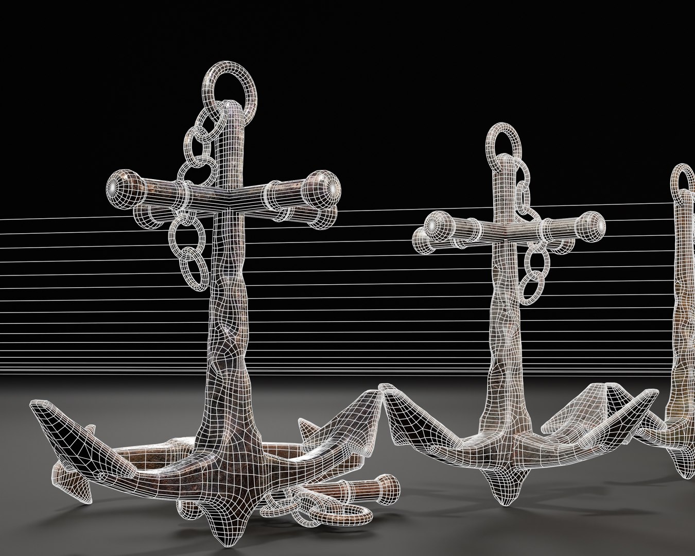 3D Model Anchor Set 1 - TurboSquid 2403718