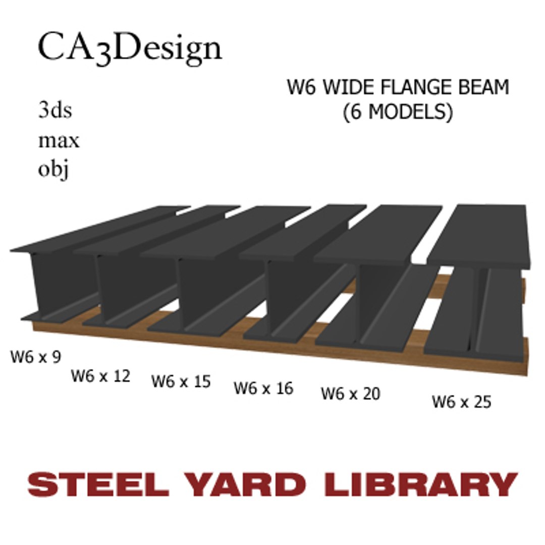 w6 wide flange beam max