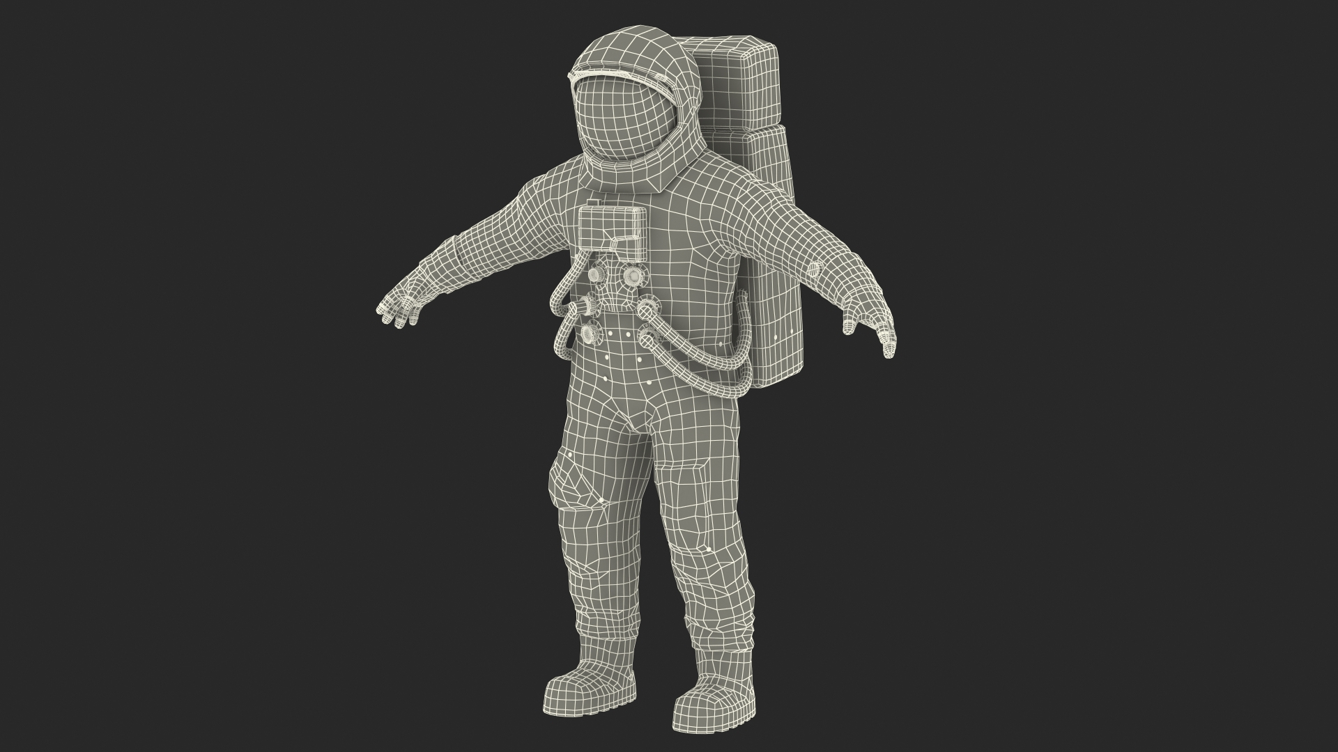 A7l Apollo Skylab Spacesuit 3d Model