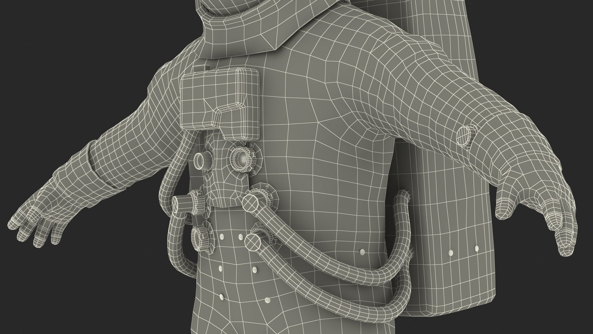 A7l Apollo Skylab Spacesuit 3d Model