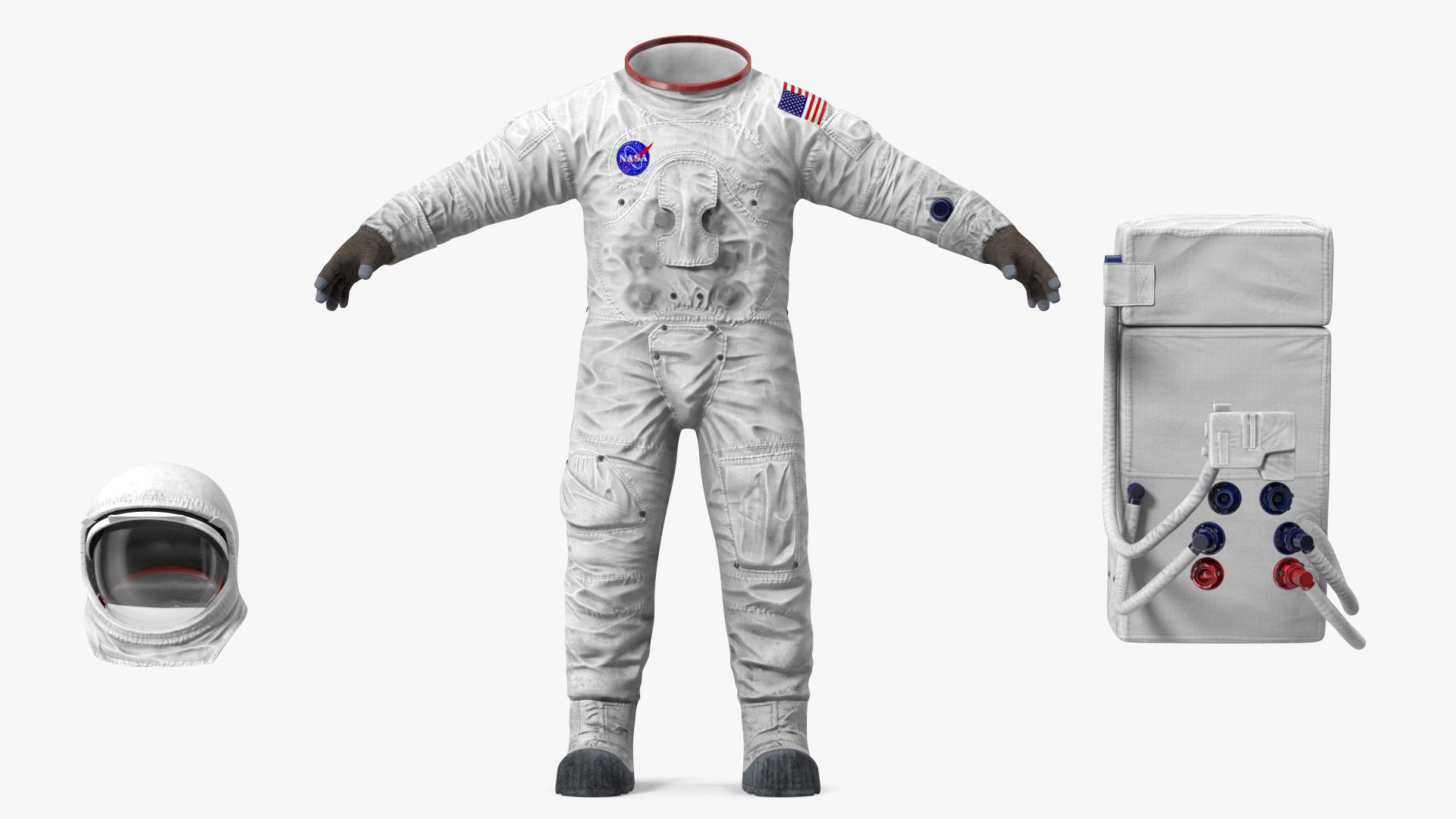 a7l apollo skylab spacesuit 3d model